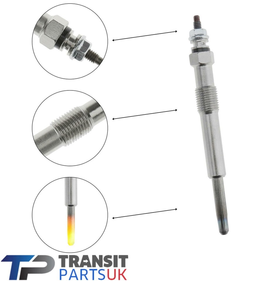 4X GLOW PLUGS FORD FOCUS TRANSIT CONNECT MONDEO GALAXY SMAX CMAX 1.8 DI ...