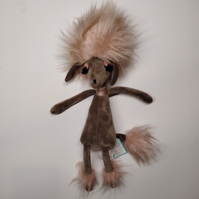 Jellycat Swellegant Penelope Poodle Plush Dog 15” Glitter Collar London ...