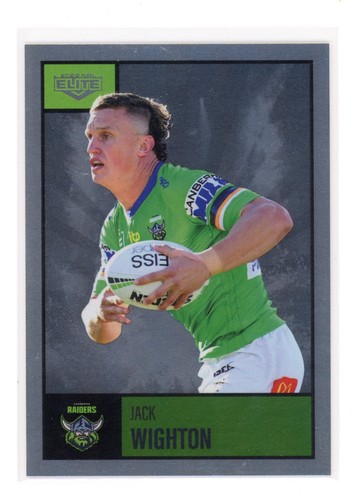 2022 Elite Jack Wighton (Raiders) Silver Parallel NRL Card # P017 | eBay