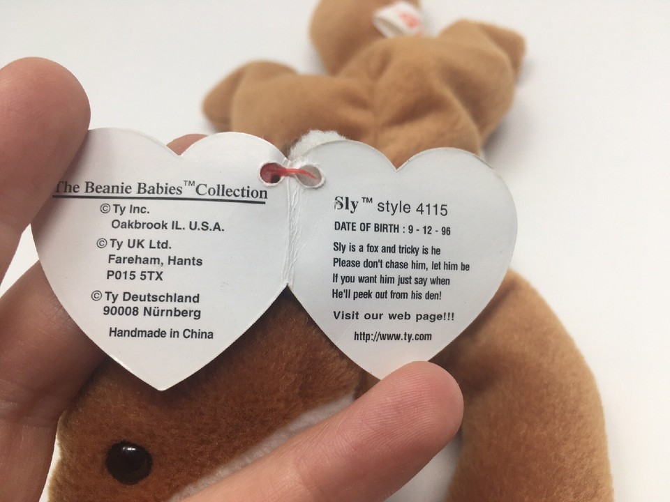 Collectible TY Beanie Baby - SLY the Fox (8 inch) Stuffed Animal Toy ...