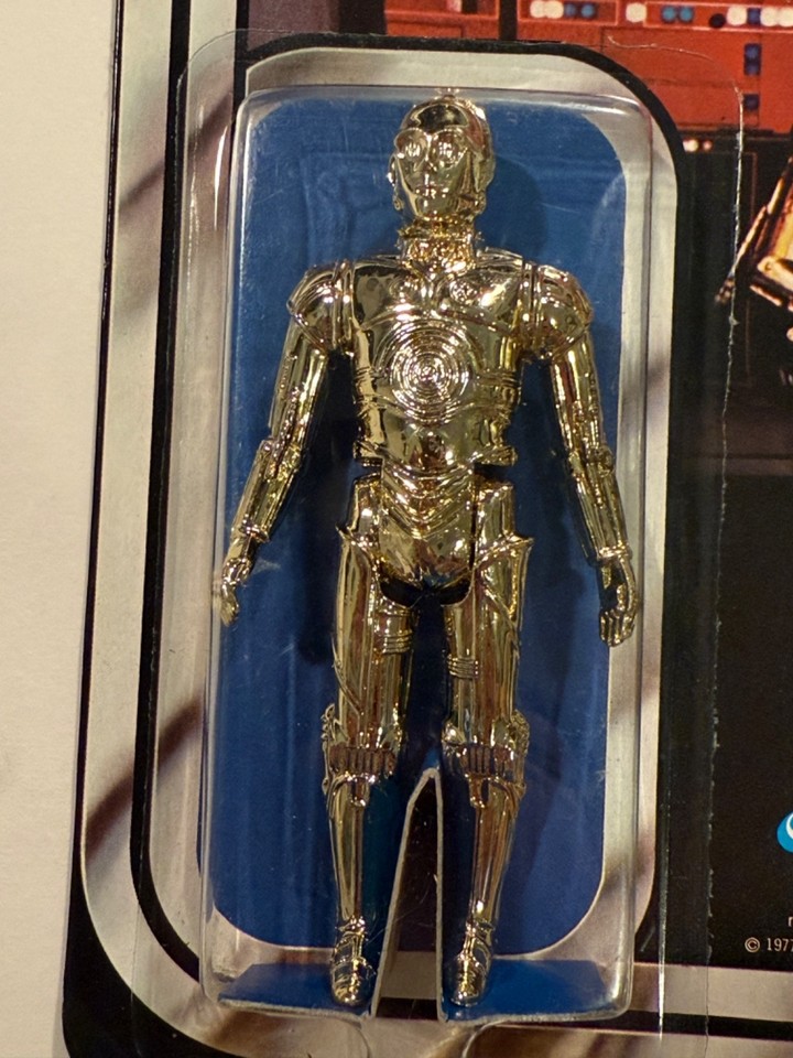 Vintage Star Wars C-3PO C3PO 12 Back C Kenner 1977 unpunched | eBay