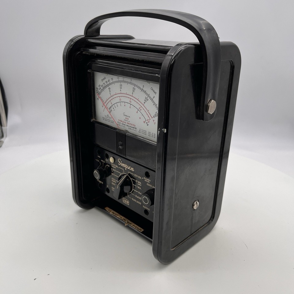 Simpson 260 Series 6 Analog Volt-Ohm Milliammeter Meter NOT TESTED | eBay