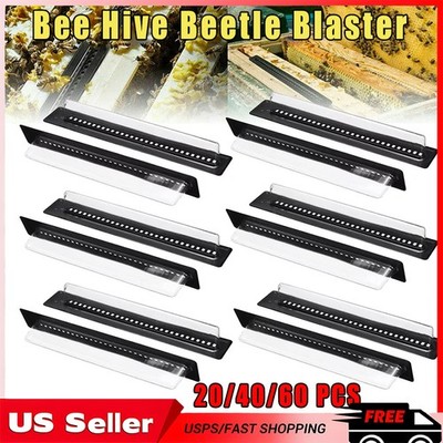 20/40/60×Black Small Bee Hive Beetle Blaster BeeHive Beetle Trap ...