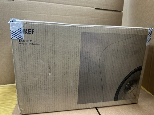 KEF LSX II Wireless Bokshelf Speakers Pair - Stone White - IN ORIGINAL ...