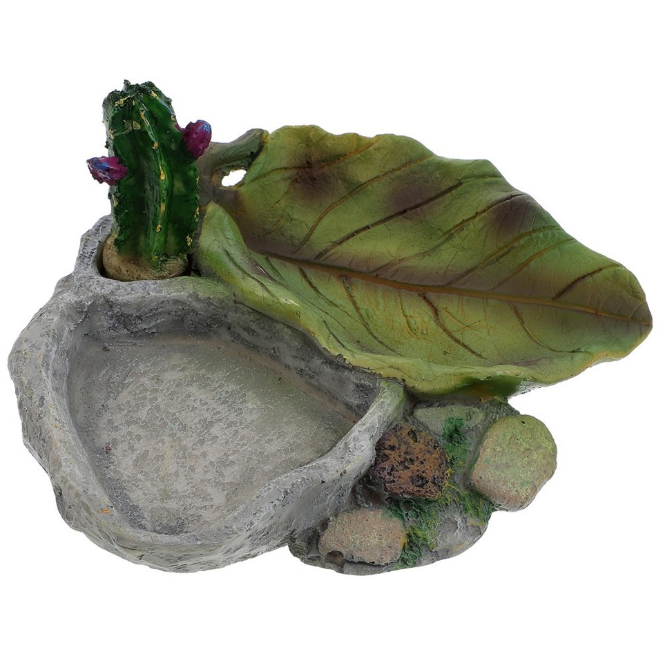 Crawling Pet Food Feeder Holder Lizard Drinking Tools Feeding Bowl ...