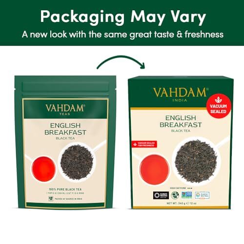 VAHDAM Original English Breakfast Black Tea Leaves 340g/12oz 170+ Cups ...