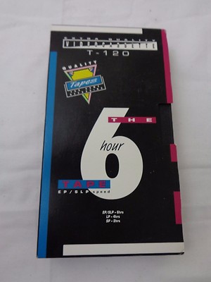 Vintage Walmart Brand VHS Tape 6 Hours T 120 | eBay