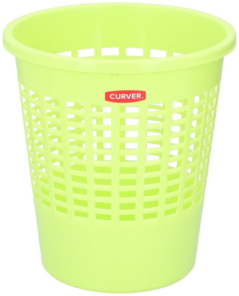 Pk of 2 Curver Plastic Waste Paper Bin Home Office Rubbish DustbinTrash ...