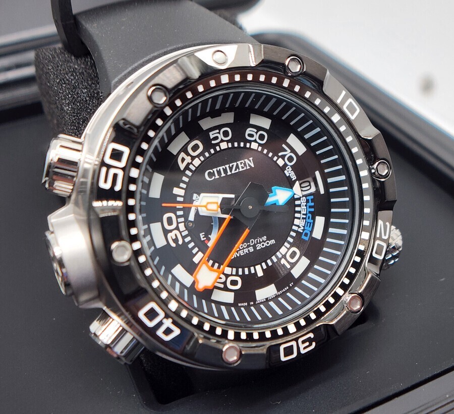 Citizen Promaster Aqualand BN2029-01E Black Dial Men's Watch Sapphire ...