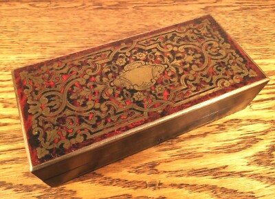 FABULOUS VICTORIAN TRINKET BOX WITH BOULLE DECORATION c.1875 | eBay