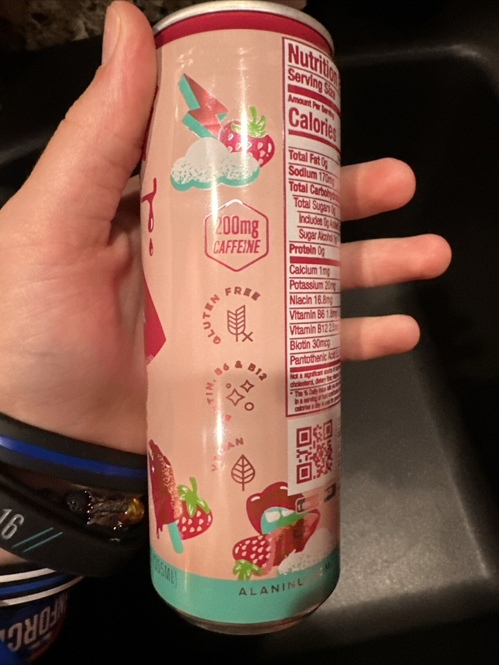 Alani Nu Energy Drink, Berry Pop,ADDISON RAE LIMITED EDITIO, 12 Oz Can ...