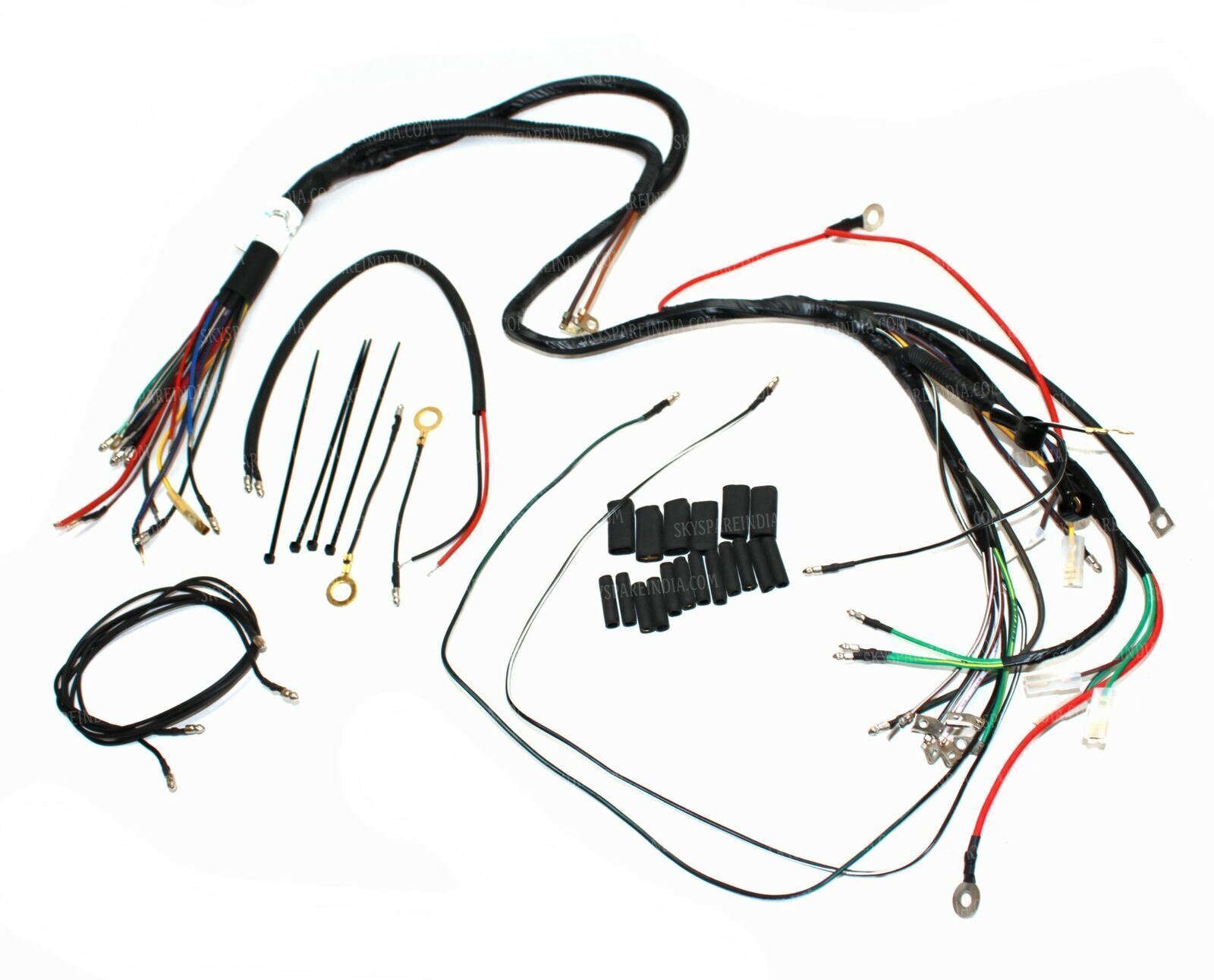 12 Volt Wiring Harness For Royal Enfield Bullet 350cc KS Old Model 3 ...