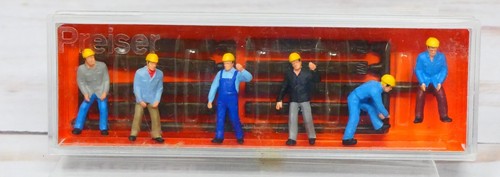 Preiser Mini-Figures 10034, Sleeper-Layers, Train Track Workers, HO ...