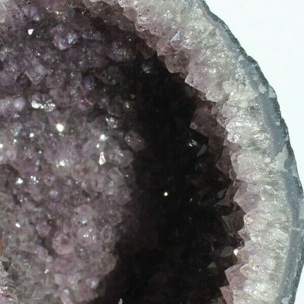 Cut & Polished Amethyst Quartz Crystal Nodule Specimens (Stone Geode) 3 ...