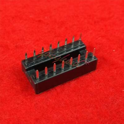 5PCS DIP IC Sockets Adaptor Solder Type Socket 16pin Pitch 2.54mm New ...