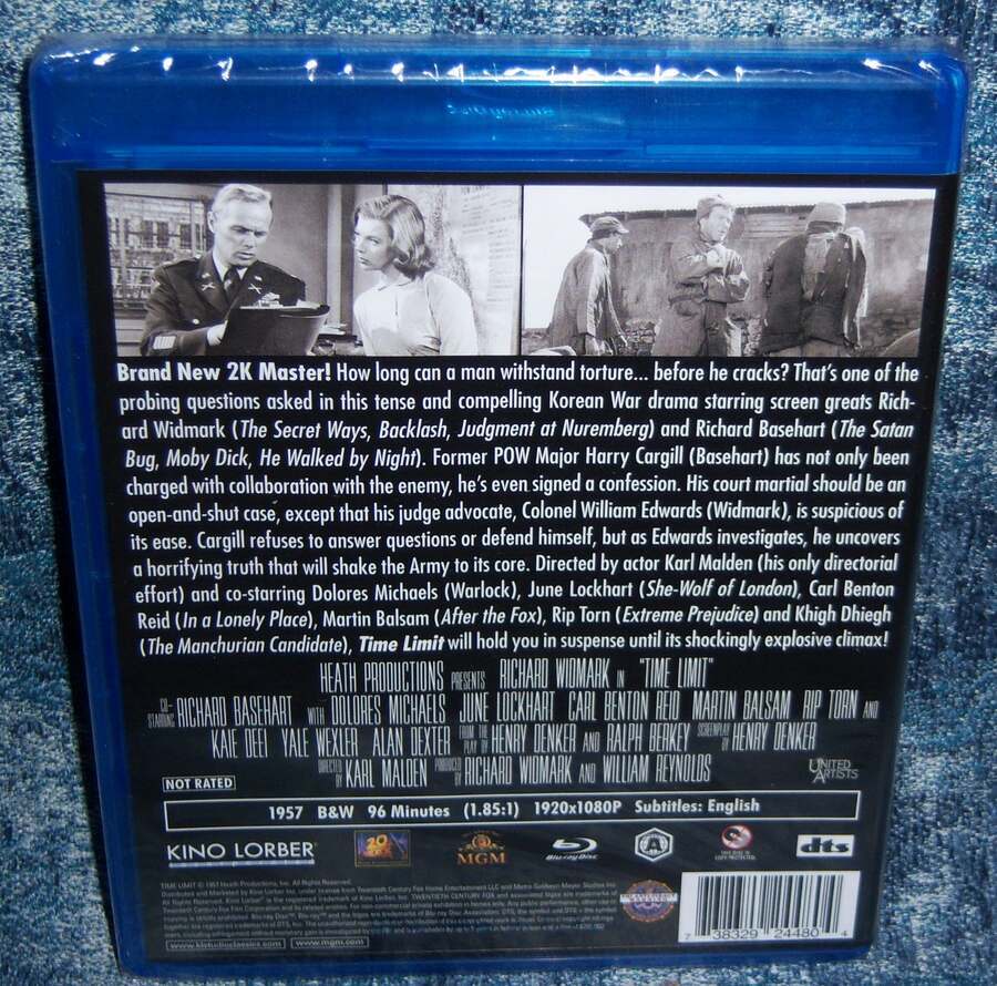 Time Limit (Blu-ray, 1957) for sale online | eBay