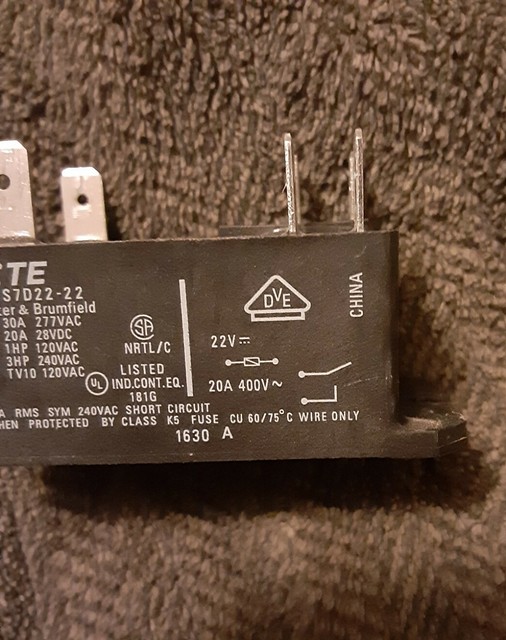 Carrier Bryant Payne Hn61pc002 Relay Potter Brumfield Tyco T92s7d22-22 ...