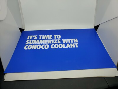 CONOCO Plastic Gas Pump Topper insert Sign Double Sided 24x15 | eBay