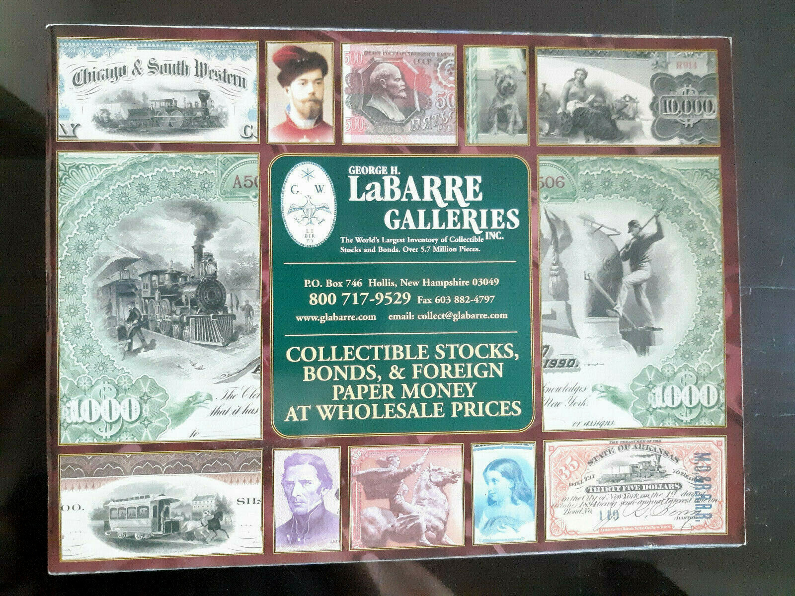 George H. LaBarre Galleries Collectible Stocks & Bonds, Foreign Paper ...