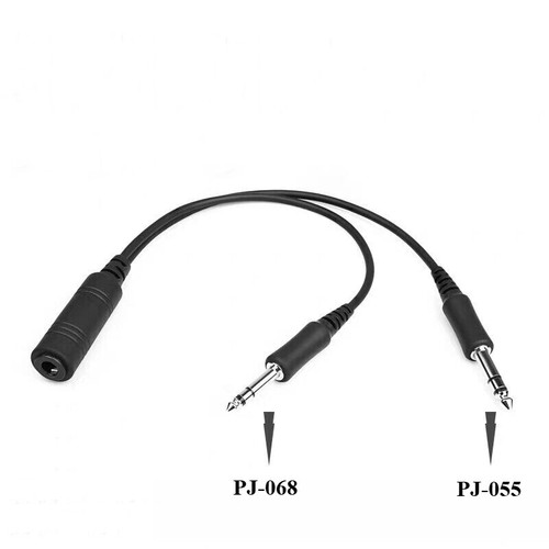 Helicopter U174 to Dual GA Twin Plug Adapter for Bose A20 Headset ...