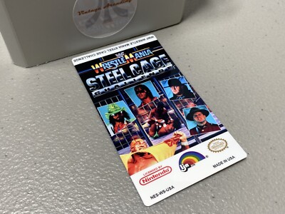 Wrestlemania Steel Cage Challenge (NES) Replacement Label | eBay