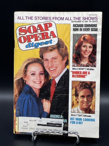 Soap Opera Digest Sept 15 1981 ATWT GH Daytime TV Magazine Rick Moses ...