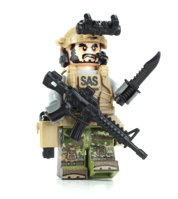 Battle Brick Modern British SAS Commando made with real LEGO® Minifig ...