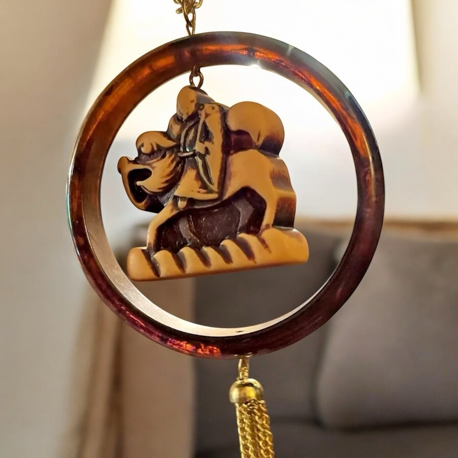 *RARE* VINTAGE BAKELITE CATALIN NECKLACE ROOT BEER & … - Gem