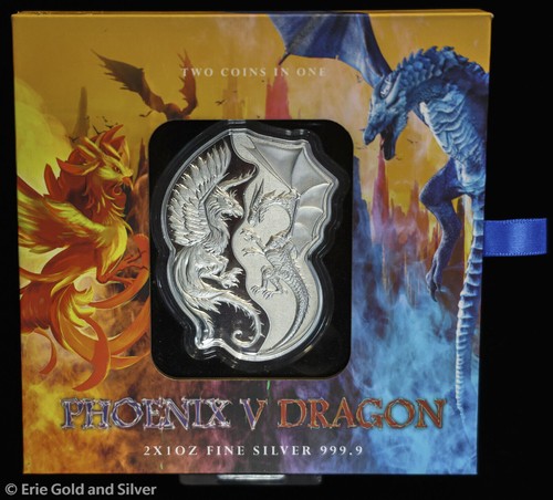 2023 $2 Solomon Islands Phoenix vs Dragon 2x 1 oz Silver Coin in OGP | eBay