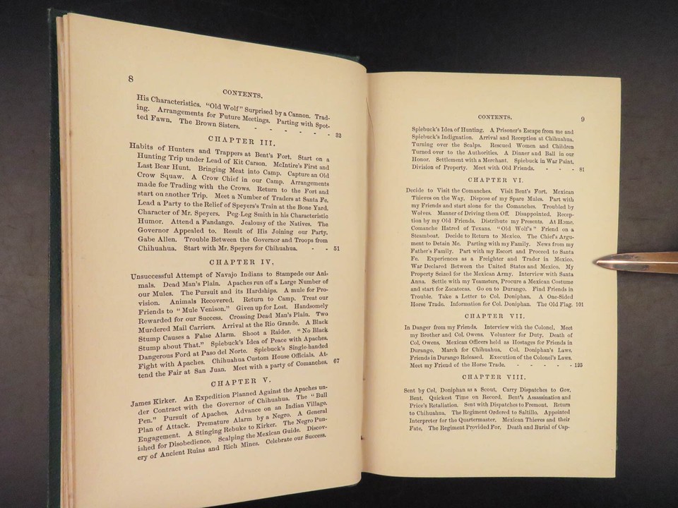 1873 Wild West Frontier James Hobbs Kit Carson Apache INDIANS Comanche ...