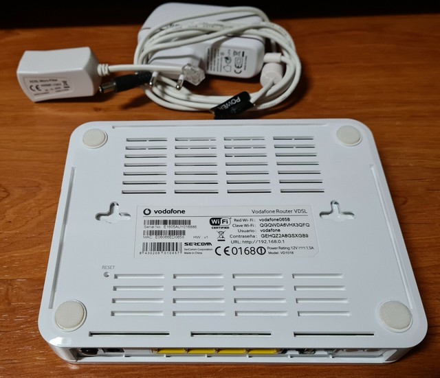 Router Vodafone VDSL Sercomm Vd1018 - V1 y cargador de luz | Compra ...