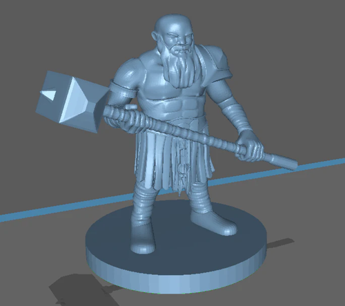 Adventurer: Dwarf Barbarian with Maul | eBay