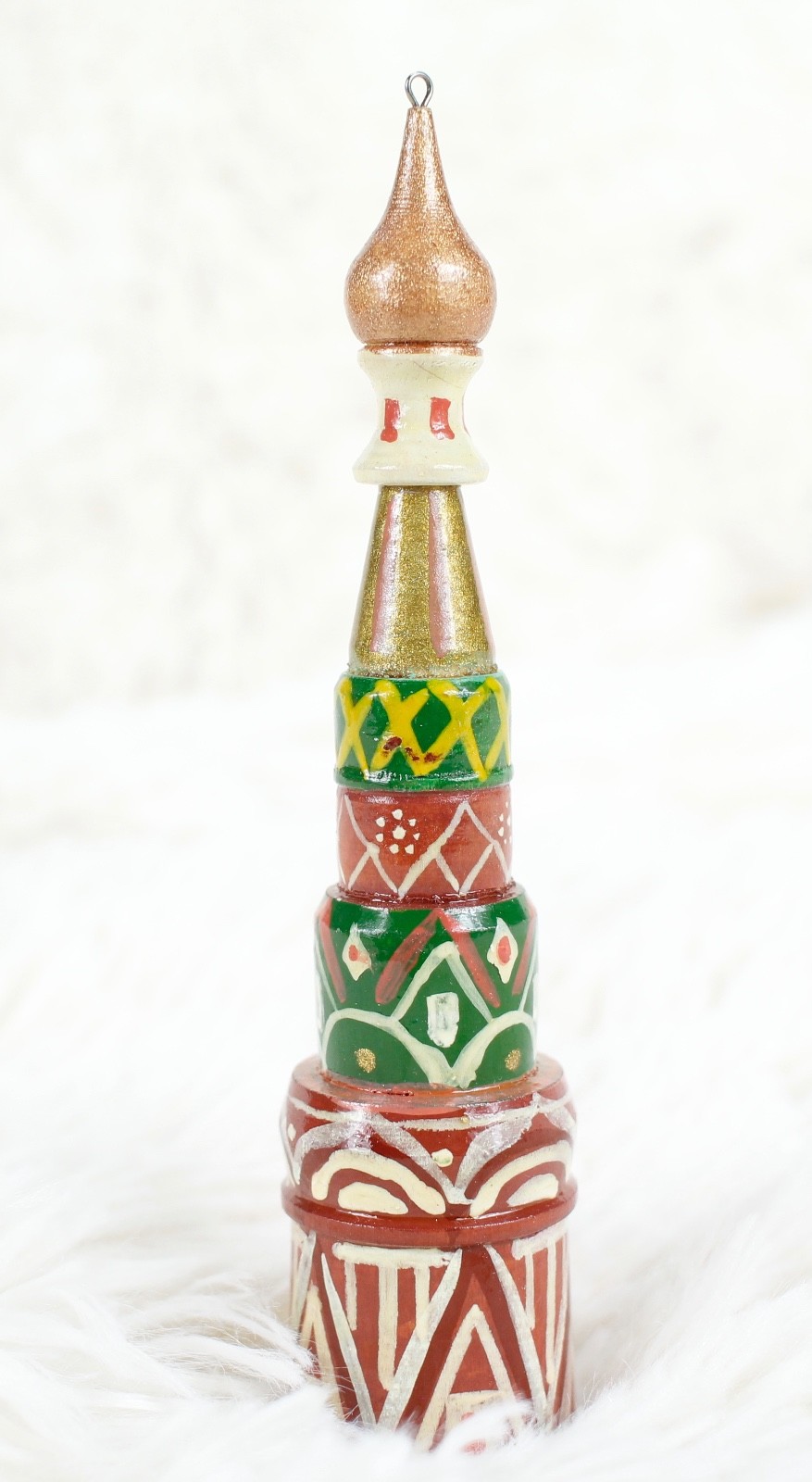 Vintage Christmas Ornament - Russia Soviet Union USSR Wood - POCCHA ...