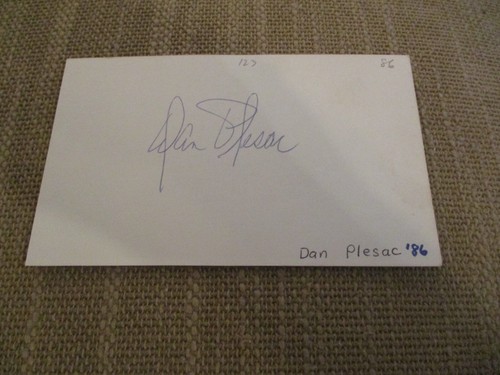 DAN PLESAC AUTOGRAPHED INDEX CARD | eBay