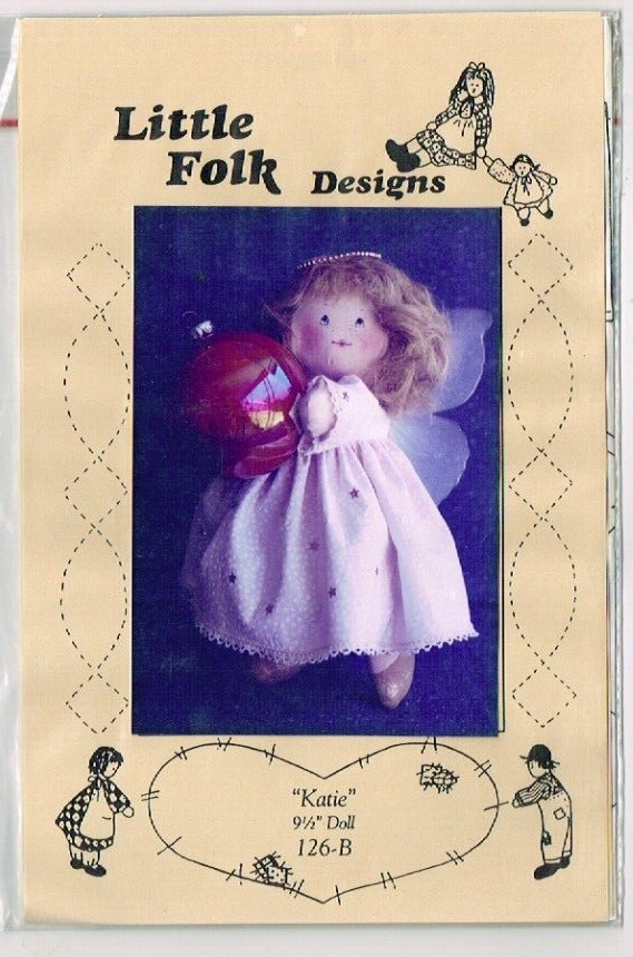 Katie 9.5" Doll Pattern Little Folk Designs Unused Betty Maddock 1994 ...