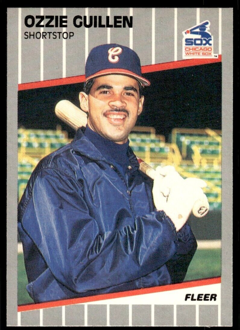 1989 Fleer #497 Ozzie Guillen Shortstop Chicago White Sox FREE shipping ...