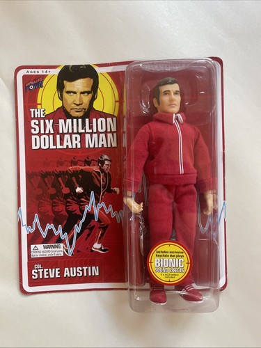 The Six Million Dollar Man - Col. Steve Austin Red Tracksuit 8” Mego ...