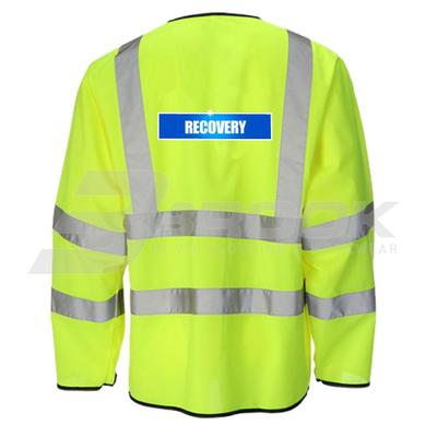 REFLECTIVE HIGH VISIBILITY RECOVERY LIGHT JACKET HI VIS VIZ SAFETY ...