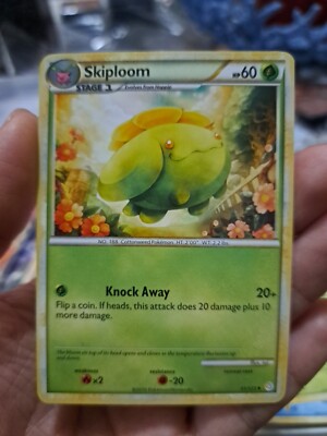 Pokemon HeartGold SoulSilver Single Card Uncommon Skiploom 51/123 P4CK ...