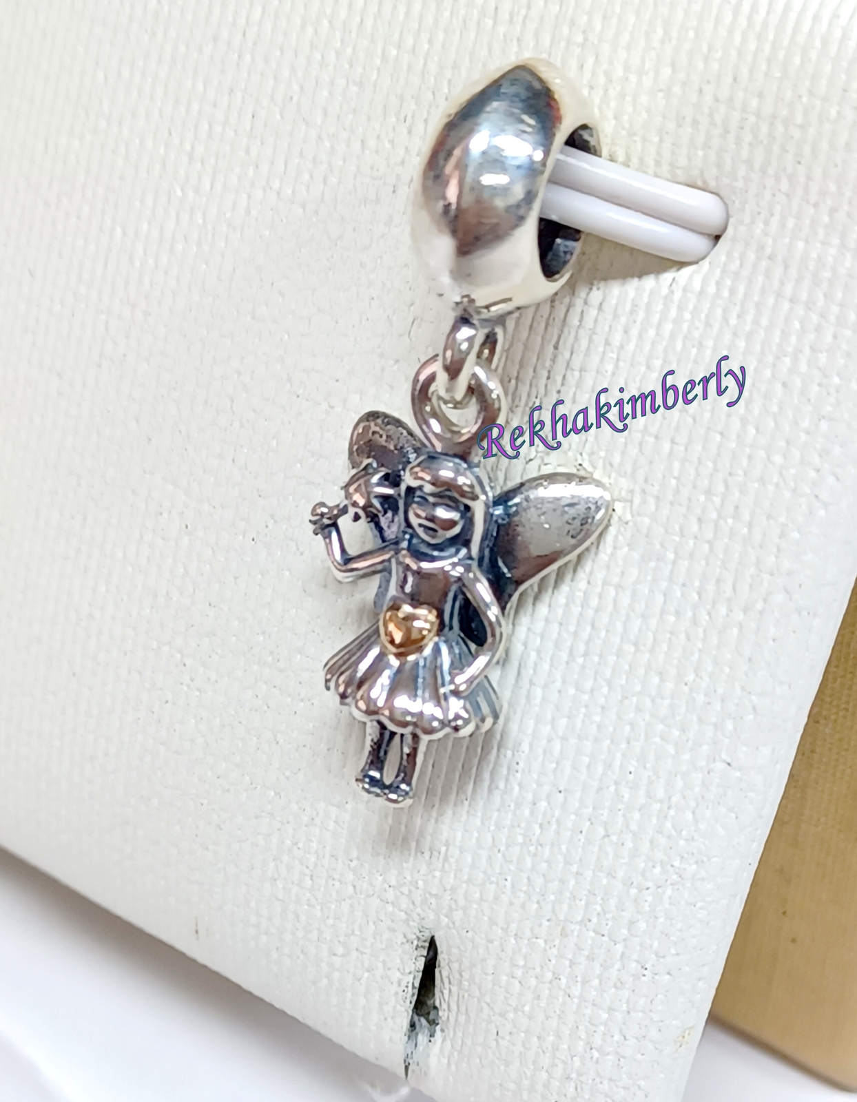 Pandora Fairy Tale Pendant Charm Magic Wand 14k Gold Heart & S925ALE ...