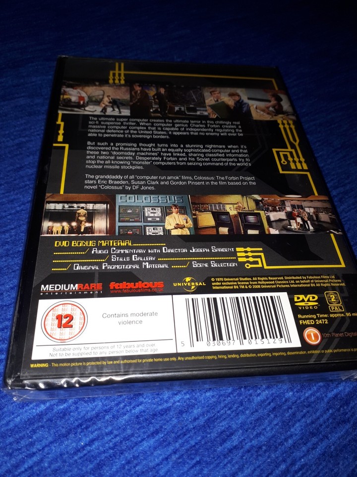 (VV) Colossus: "The Forbin Project" 1970 DVD - Susan Clark | eBay