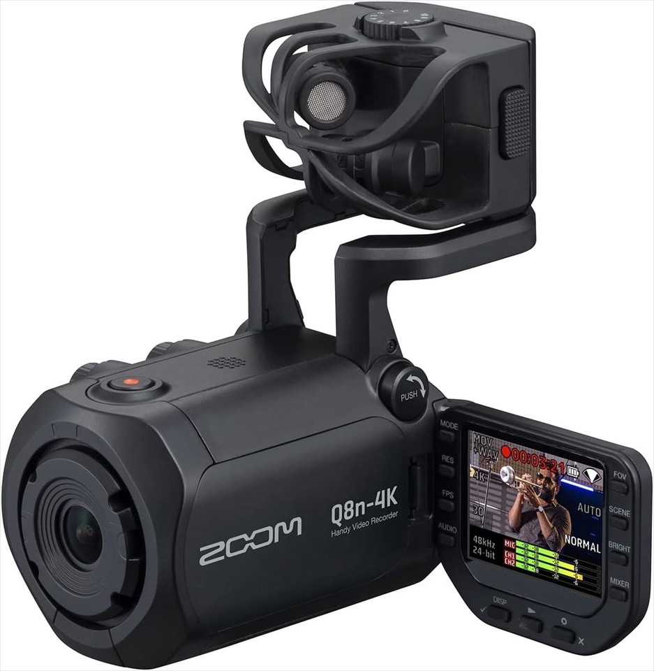 ZOOM Q8n-4K Handy Video Recorder 4K High Quality Video Recording Live ...