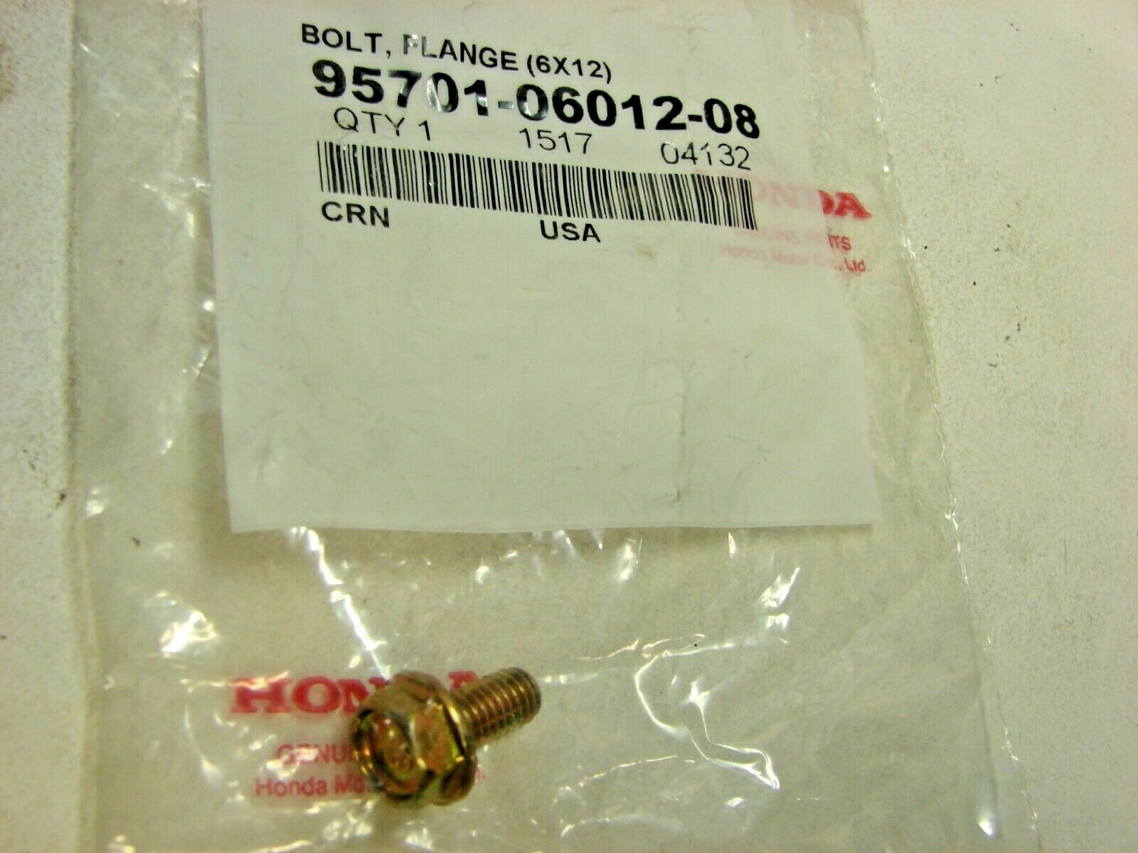Honda OEM NOS 95701-06012-08 Bolt Flange 6x12 B8 for sale online | eBay