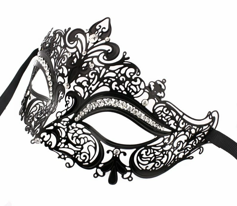 Black Masquerade Masks Clip Art