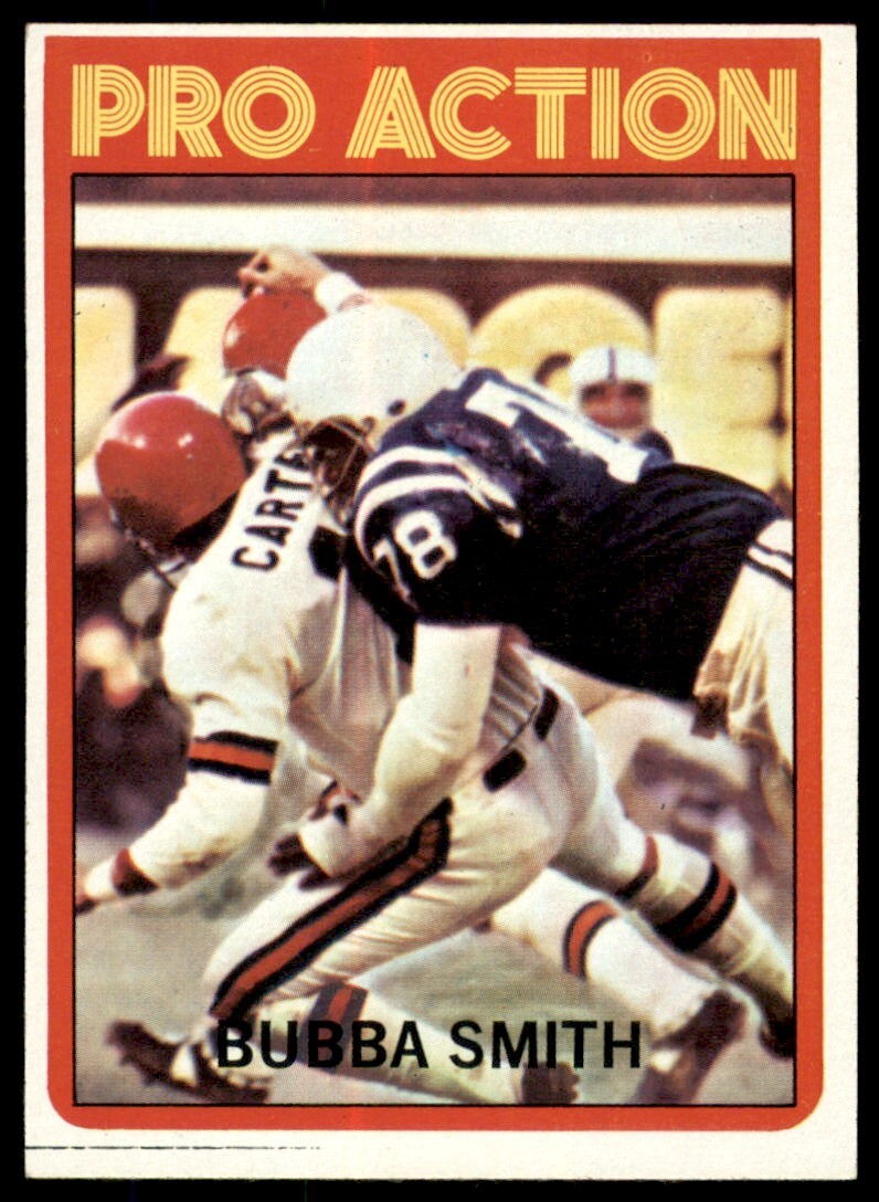 1972 Topps Pro Action Football Bubba Smith Baltimore Colts #127 | eBay