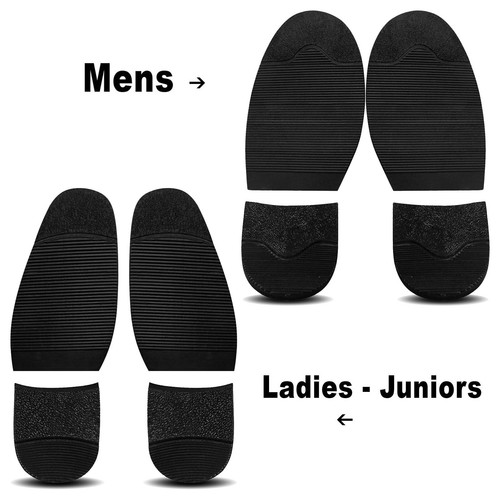 Rubber Sole & Heels Shoe Repair Stick on Soles Supplies Ribbed Grip DIY ...
