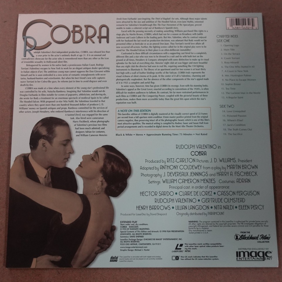 Cobra Laserdisc Ld Movie | eBay