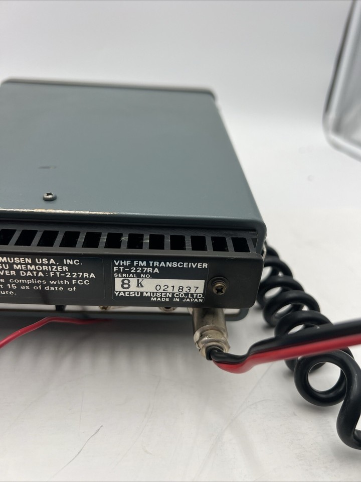 Vintage Yaesu FT-227RA Amateur 2-Meter VHF/FM Transceiver Radio/1 Owner ...