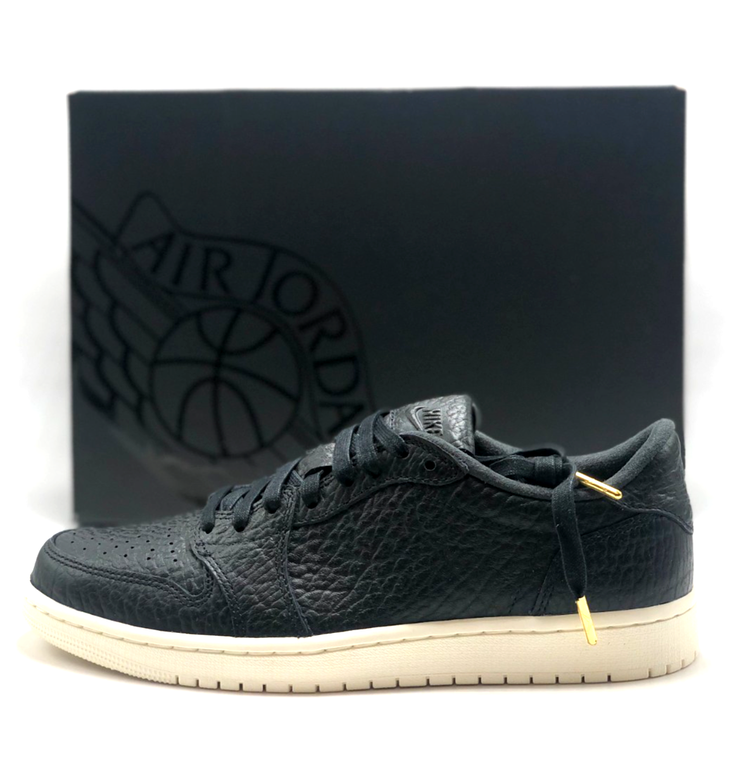 *NEW* Men Air Jordan 1 Retro Low NS 'Swoosh less' Black/Sail (848775 ...