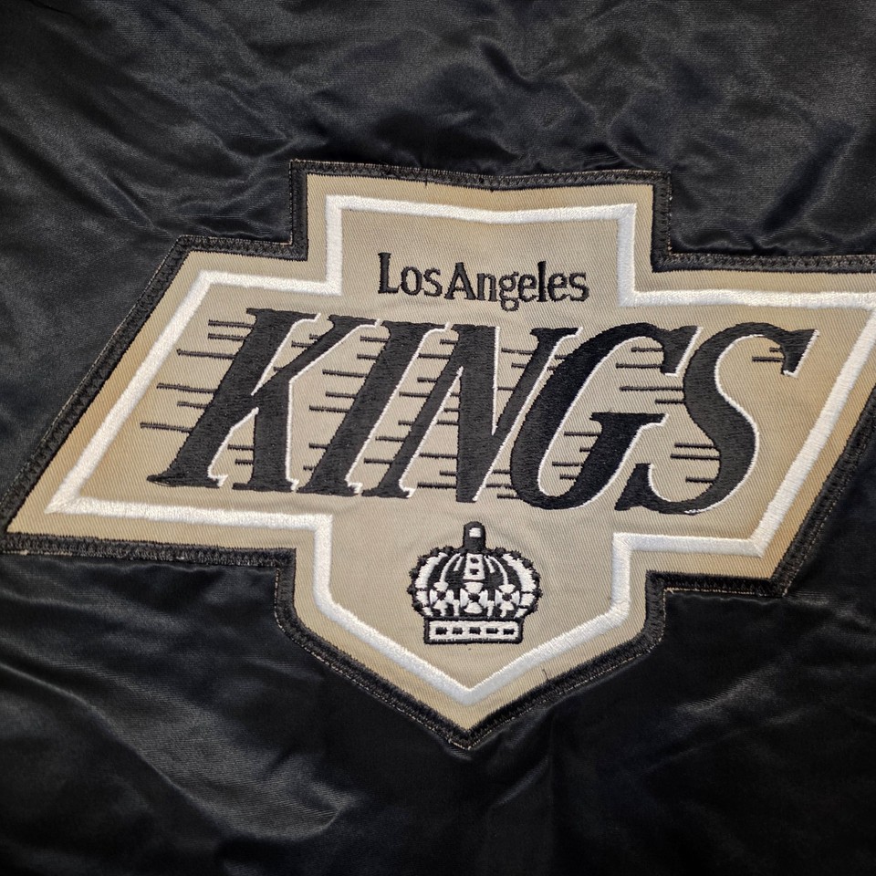 Rare Vintage 90s Starter LA Los Angeles Kings 25th Big Logo Patch Satin ...